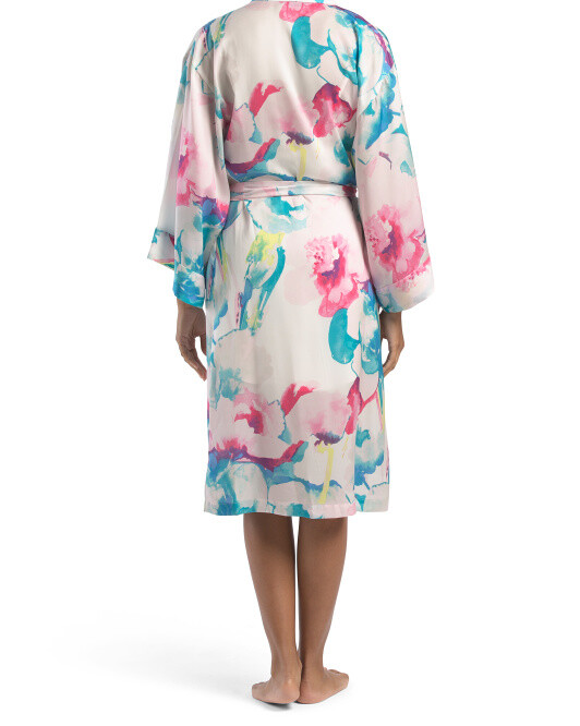 NATORI Satin Essentials Wrap Robe (size XL) | eBay