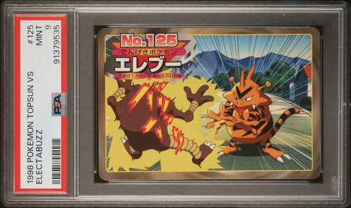 Pokemon Card Electabuzz VS Hitmonlee No. 125 Topsun VS PSA 9 MINT | eBay