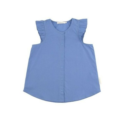 NWT Tiny Cottons Tank Blouse Cerulean Blue 6Y | eBay