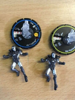 HeroClix "Armor Wars"War Machine 068 experienced 067 rookie 2 figures ...