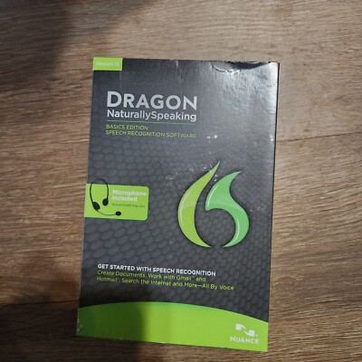 Nuance Dragon NaturallySpeaking 12 Basic Speech Recognition Software ...