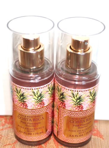2-Bath & Body Works Costa Rica PINK PINEAPPLE SUNRISE Spray Mist Mini ...