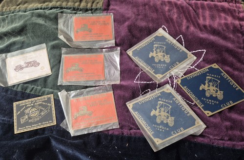 8 Vintage Metal Car Club Plaques | eBay