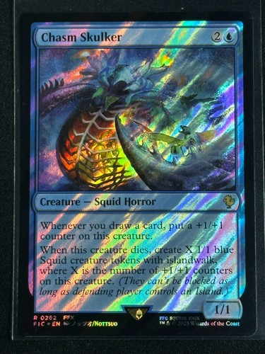 Magic MTG Final Fantasy Collector's Commander Surge Foil Chasm Skulker ...