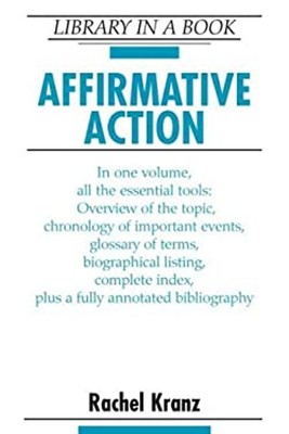 Affirmative Action Hardcover Rachel Kranz 9780816047338| eBay
