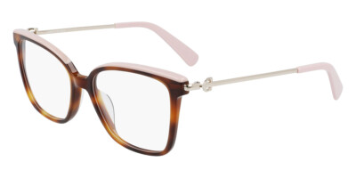 NEW Longchamp LO 2676 226 Havana & Pink Eyeglasses 52/16/140 with ...