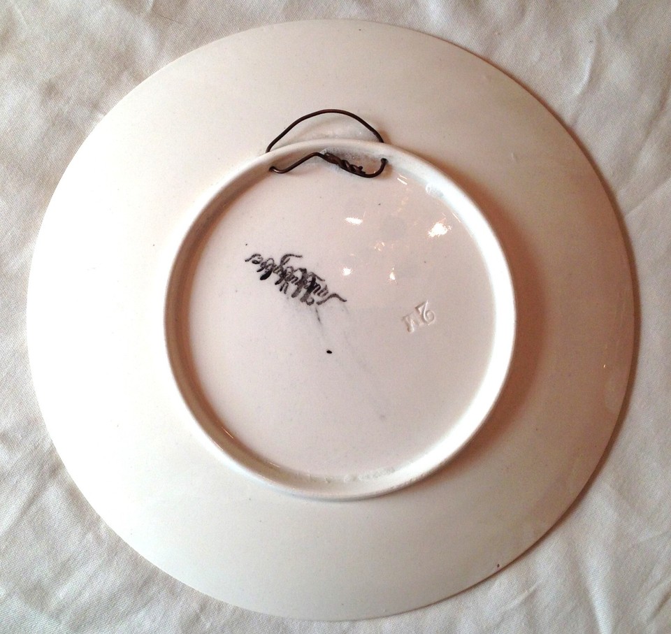 SARREGUEMINES FROMENT RICHARD DESIGN 19TH CENTURY NURSERY THEME PLATE ...