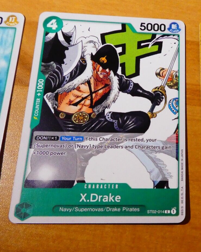 ONE PIECE ENGLISH CARD GAME CARTE X.DRAKE ST02-014 ST EN TCG NM | eBay