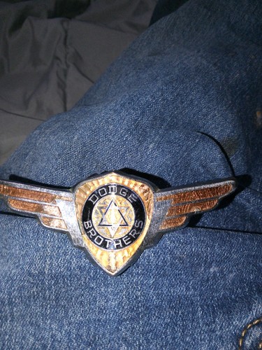 Vintage Emblem Dodge Brothers Enameled Radiator Badge Grille Logo Auto ...