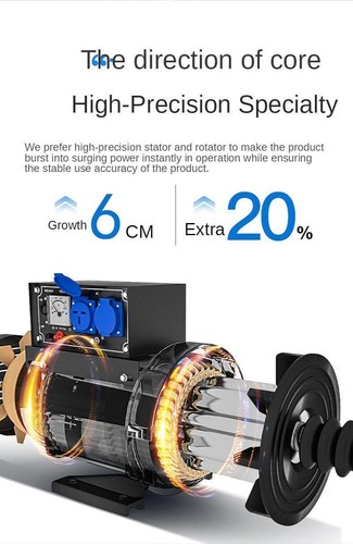 220V high-power small diesel generator 3KW household generator ...