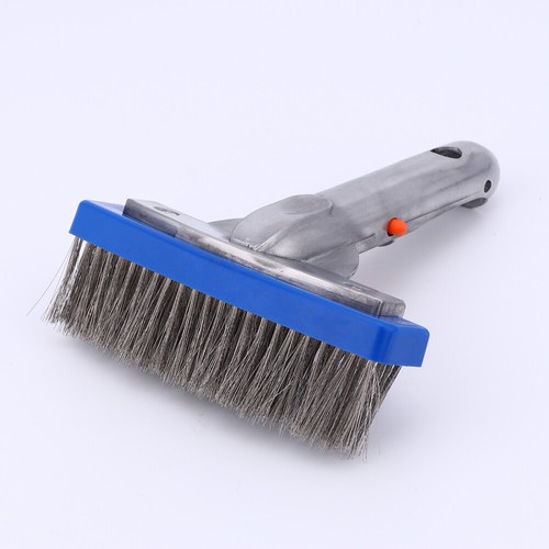 Stainless Steel Pool Brush Swimming Pool Scrub Brush Bristle Tile Brush ...