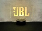 JBL LED Edge Lit Lighted Sign W/ 16 Color Base And Remote 7.8" x 7.1 ...