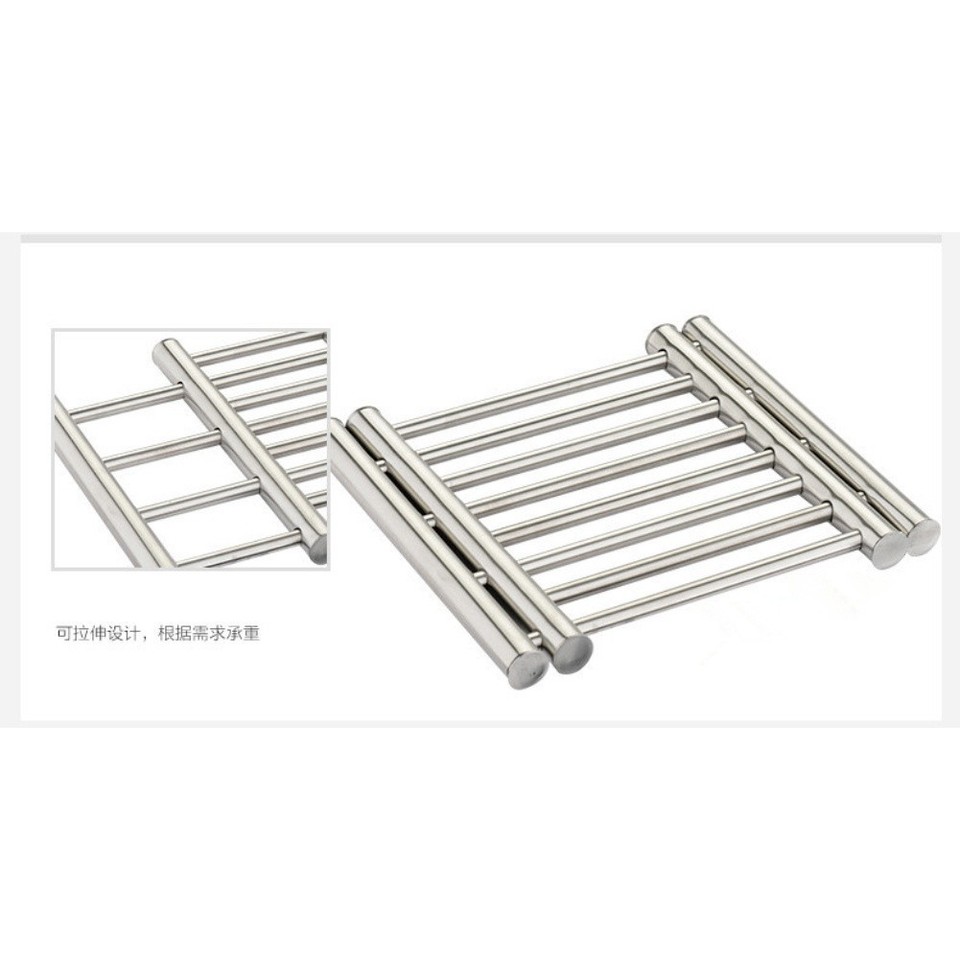 Stainless Steel Heat Insulation Mat Expandable for Pots Plates Kitchen ...