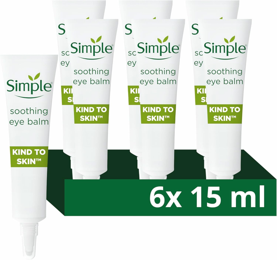 Simple Soothing Eye Balm Reduces Puffiness for Sensitive Skin 6X 15 Ml ...