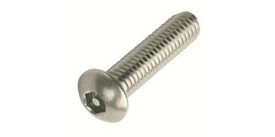PIN HEX Button Head 304SS Machine Screw 3/8UNC x 1 ½” H7/32 - Box of ...