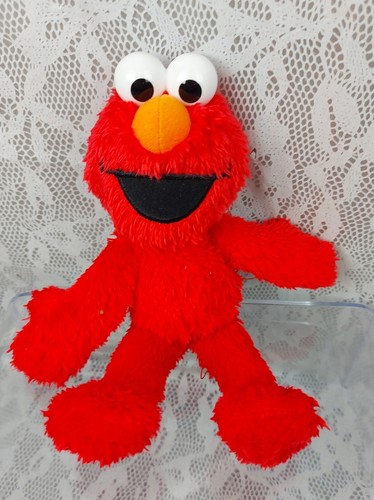 Hasbro Elmo Plush Sesame Street Red Muppet Monster 9" Stuffed Animal ...