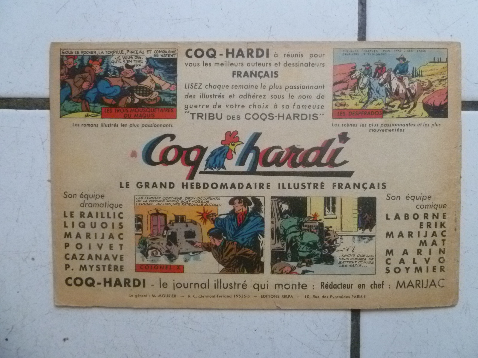 COQ HARDI ALBUM MAGAZINE / NUMEROS 23 / JIM BOUM / MARIJAC | eBay