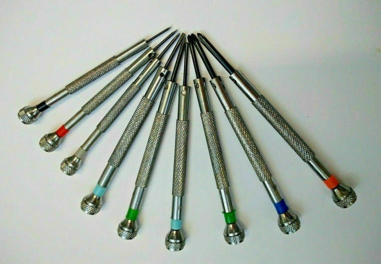 Anchor Watchmakers Screwdrivers Pack of 9 Slot & Philips Watch Repairs ...