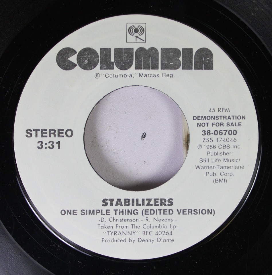 Rock Promo 45 Stabilizers - One Simple Thing (Edited Version) / One ...