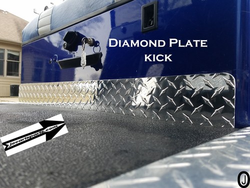 Yamaha G14-G16-G19-G22 Golf Cart Polished Aluminum Diamond Plate KICK ...