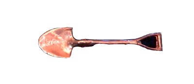Gold Tone Shovel Pin | eBay