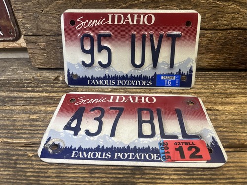 Vintage Idaho Utility Trailer License Plates - Lot of 2 - 95 UVT , 437 ...