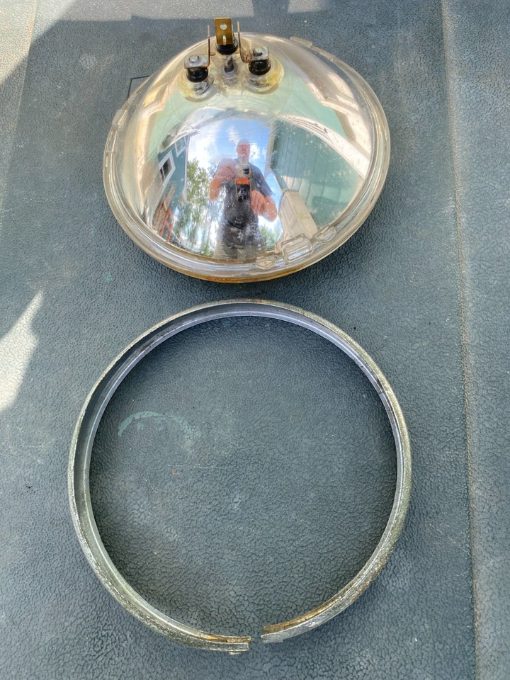 INDIAN MOTORCYCLE ORIGINAL WESTINGHOUSE 6 VOLT BULB AND RIM | eBay