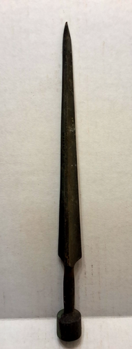 OLD KRETZER ST. LOUIS BRASS BAYONET LIGHTNING ROD WEATHERVANE TIP TOP ...