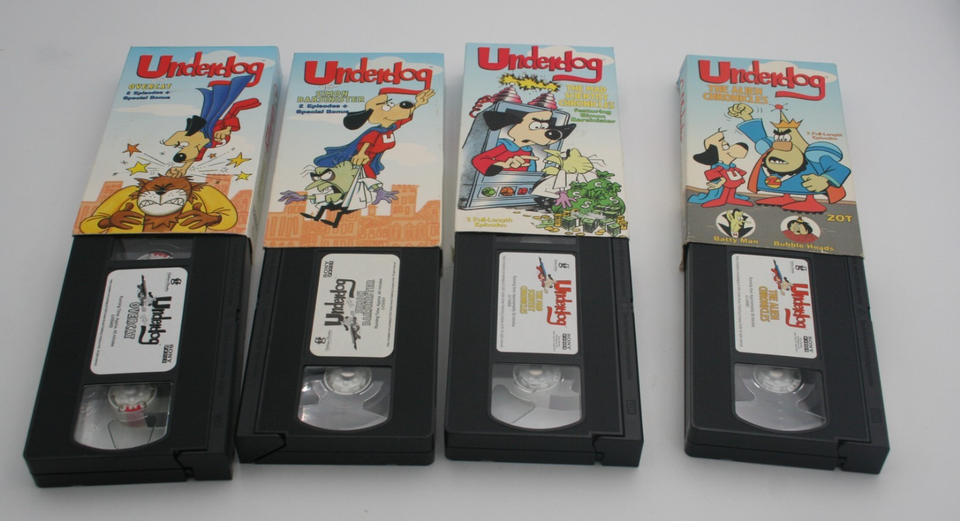 Underdog 4 VHS Tape Lot Vs. Simon Barsinister Vs. Overcat + Tested | eBay