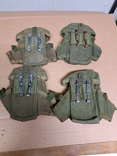 4 Vietnam Era Military Issue Small Arms Ammo Magazine Pouch with Alice ...