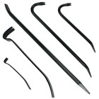 Crowbar Set Long Wrecking Crow Bar Rod Steel Flat Pry Large Nail Puller ...