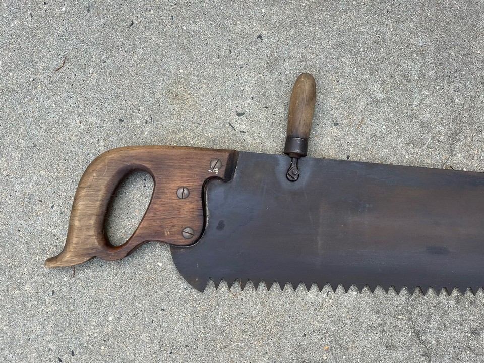 Antique Disston Saw With Helper Handle | eBay