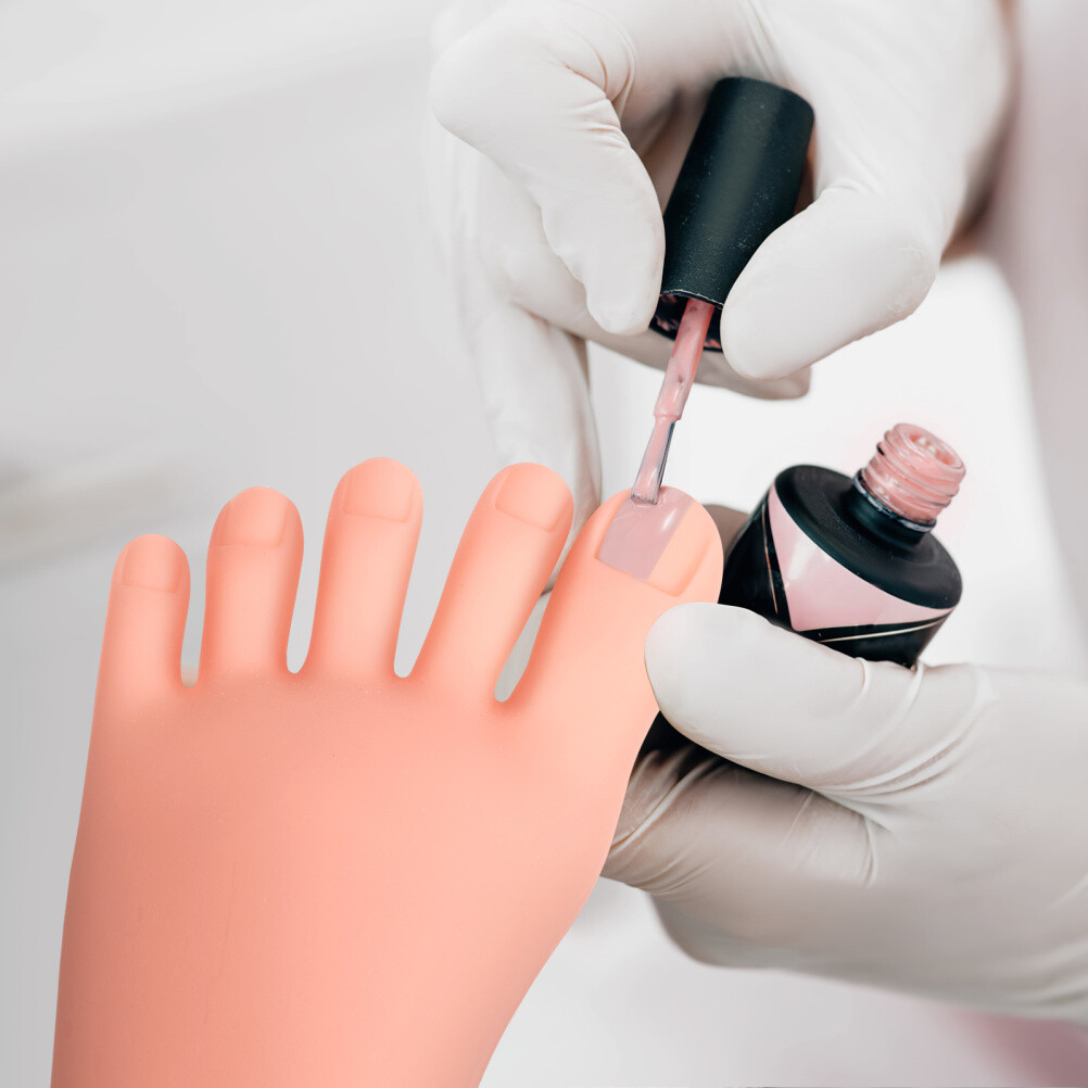 Manicure Practice Foot Mold Toes and Hand Mannequin Silicone Nails | eBay