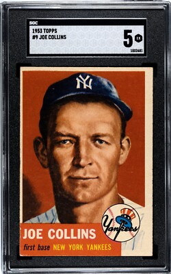 1953 Topps JOE COLLINS New York Yankees #9 SGC 5 EX Condition | eBay