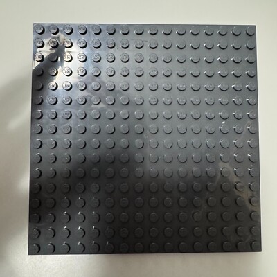 Authentic LEGO Dark Bluish Gray Plate 16 x 16 91405 Thick Baseplate NEW ...
