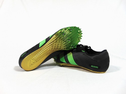 Adidas Adizero Prime SP Black Green Running Track & Field Shoes Sz 12 ...