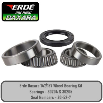 ERDE DAXARA Trailer 147 and 157 Models Taper Wheel Bearing Kit x 1 ...