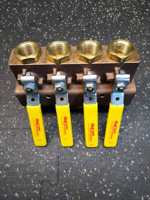 INJECTION MOLDING COOLING WATER MANIFOLD-4 in line QTY 4 | eBay