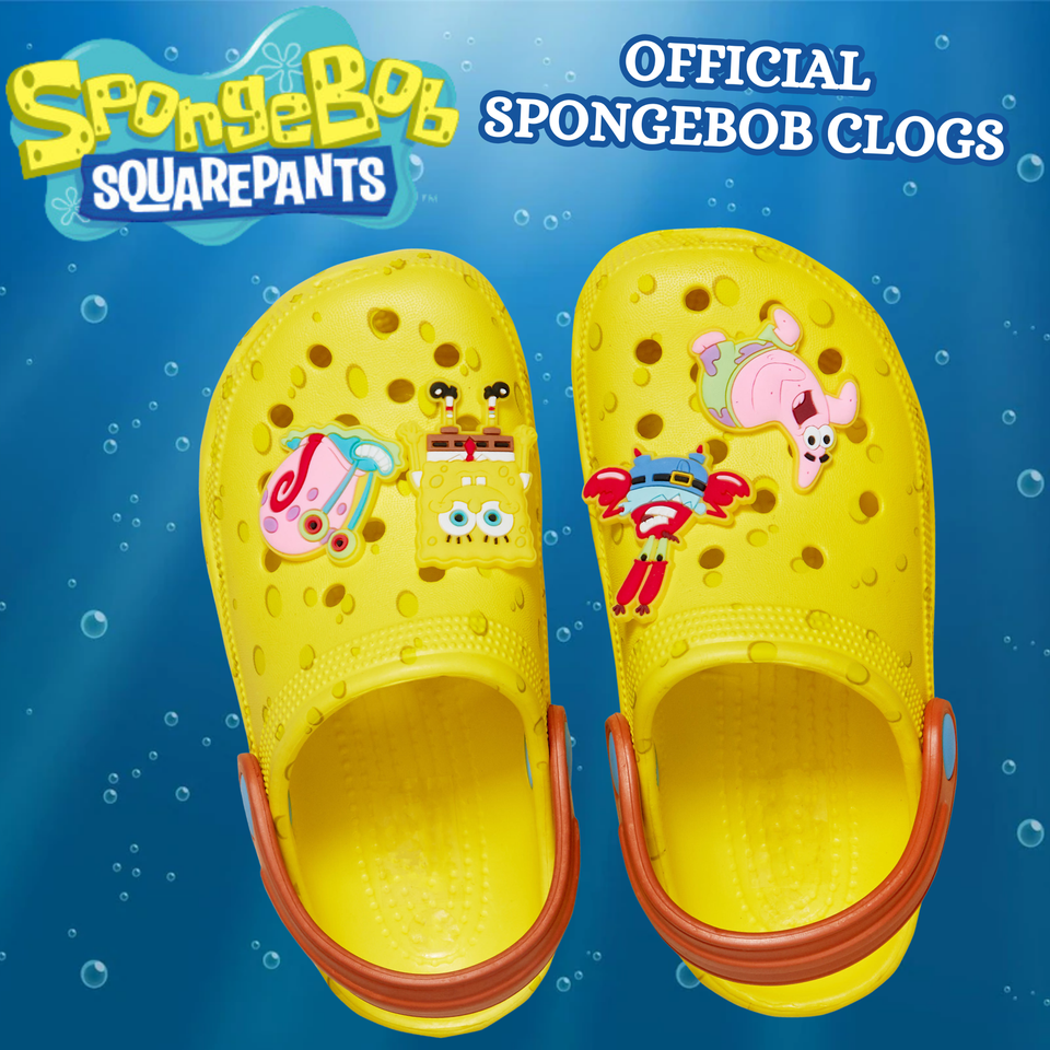 SpongeBob SquarePants Clogs with Charms Sandals Kids Summer Sliders ...