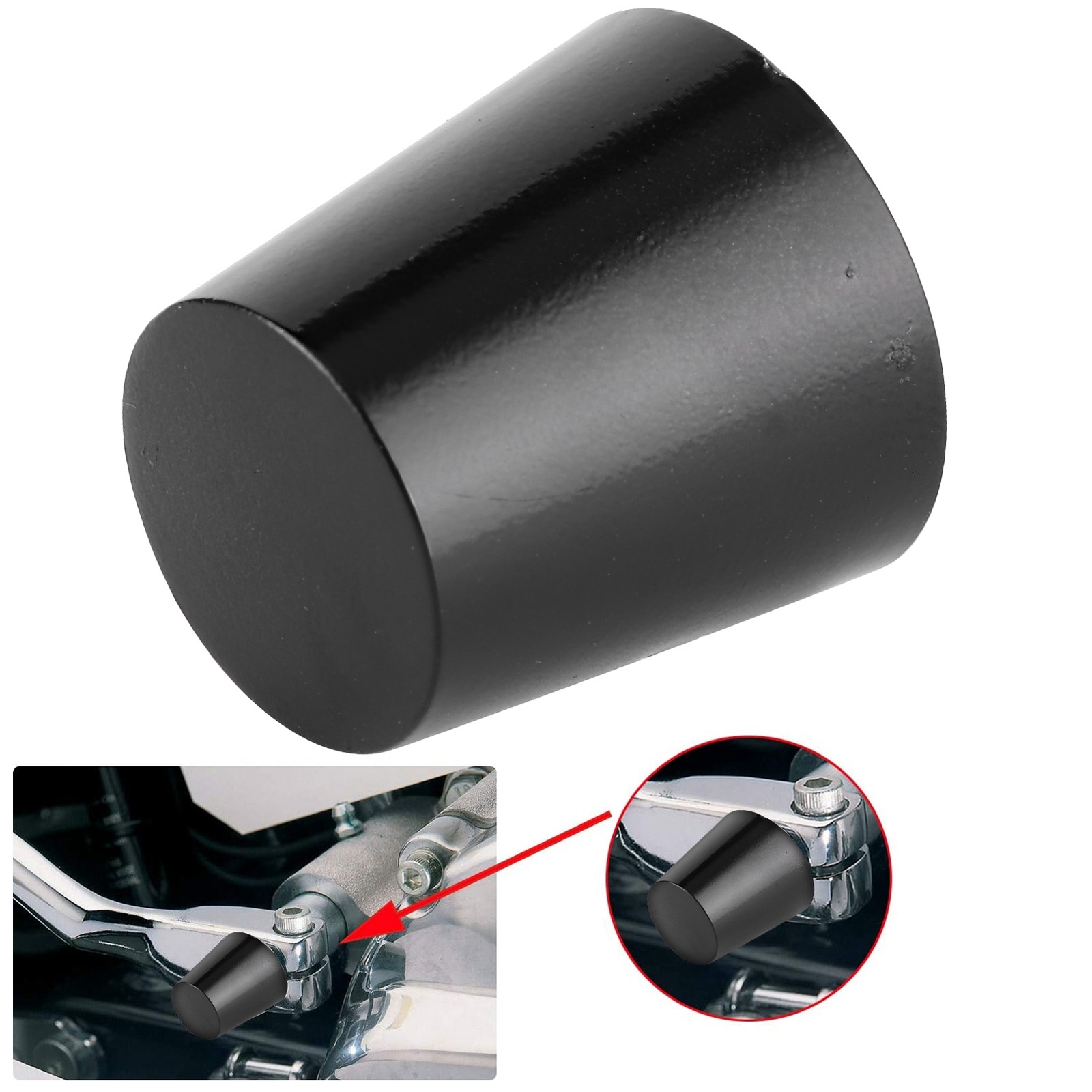 ZZ1 Shifter Shaft End Cap Motorcycle Heel Shift Eliminating Aluminium ...