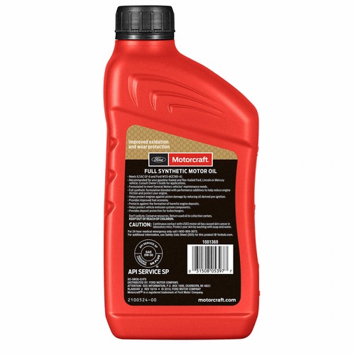 Engine Oil-Full Synthetic Motor Oil - Quart Motorcraft XO-5W30-Q1FS for ...
