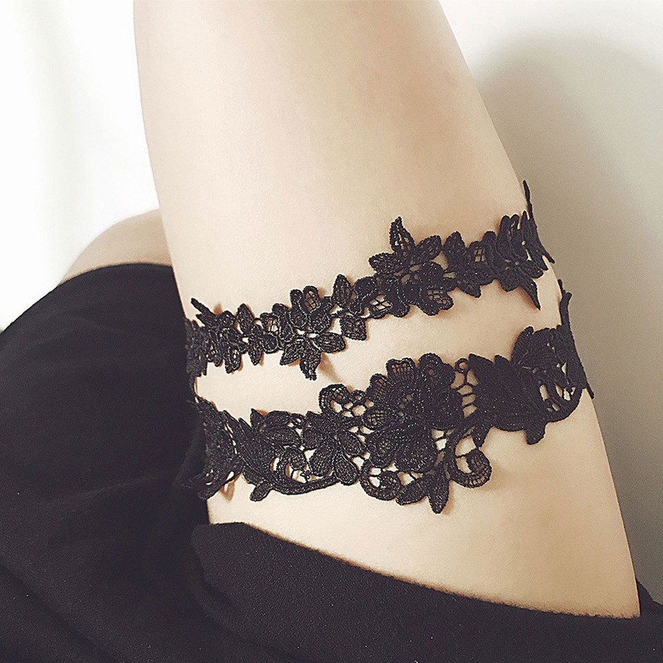 2pcs Wedding Bride Garters Bridal Lace Garters Women Thigh Leg women ...