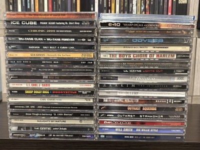Lot Of 35 Rap Hip Hop CDs Snoop Wu Tang 2Pac Dr Dre Bone Thugs OutKast ...