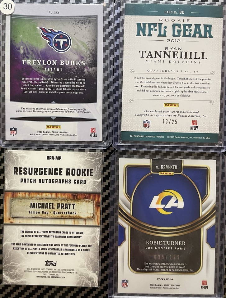 NFL 24 Card Auto Lot. Rookie, RPA, #’d SSP, Prizms And More. 🏈🔥🔥🔥 | eBay