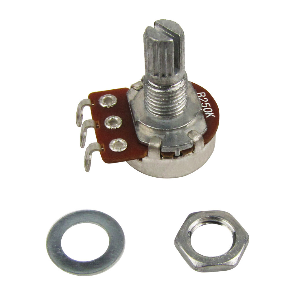 2PCS Guitar Small Potentiometers Short Split Shaft Pots A250K/A500K ...