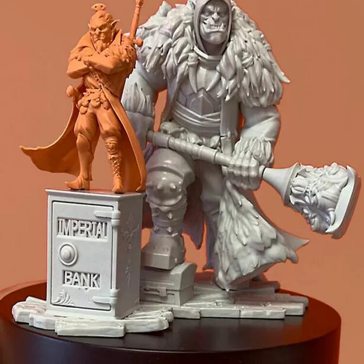 Unassembled unpainted 1/24 resin figures model fantasy characters GK ...