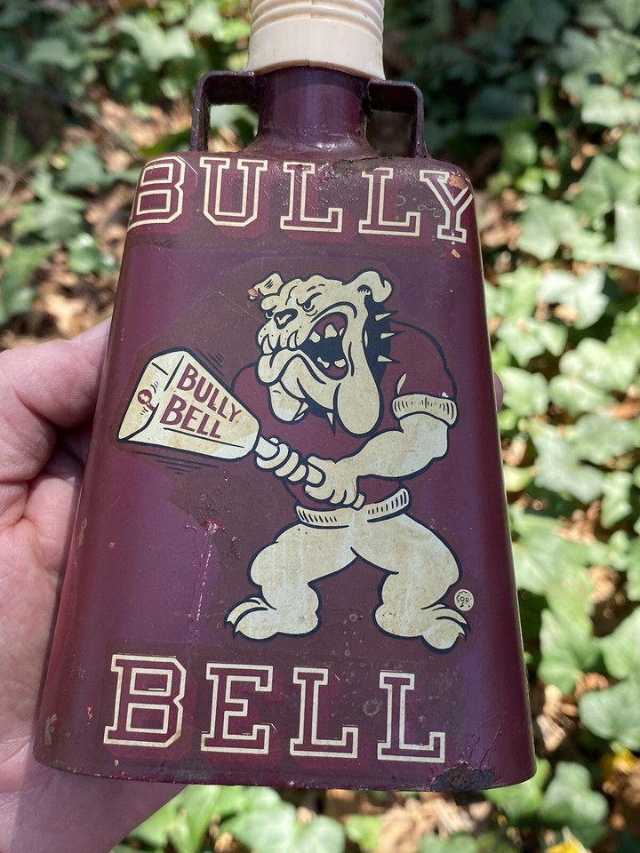 VINTAGE GREAT LARGE HEAVY MISSISSIPPI STATE BULLDOGS BULLY BELL COWBELL ...