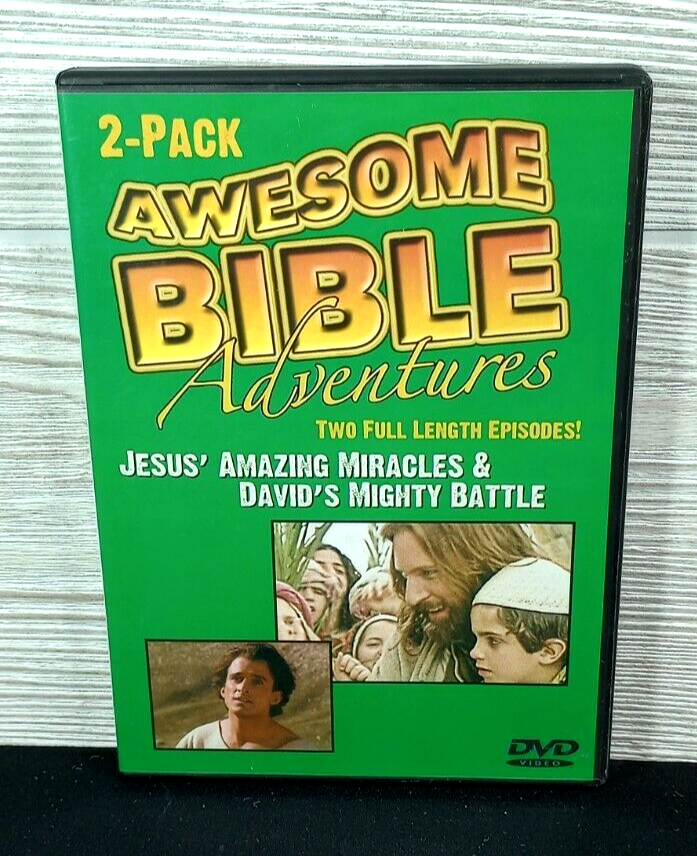 NEW DVD Lot of 2 Awesome Bible Adventures Jesus David Moses 4 Episodes ...