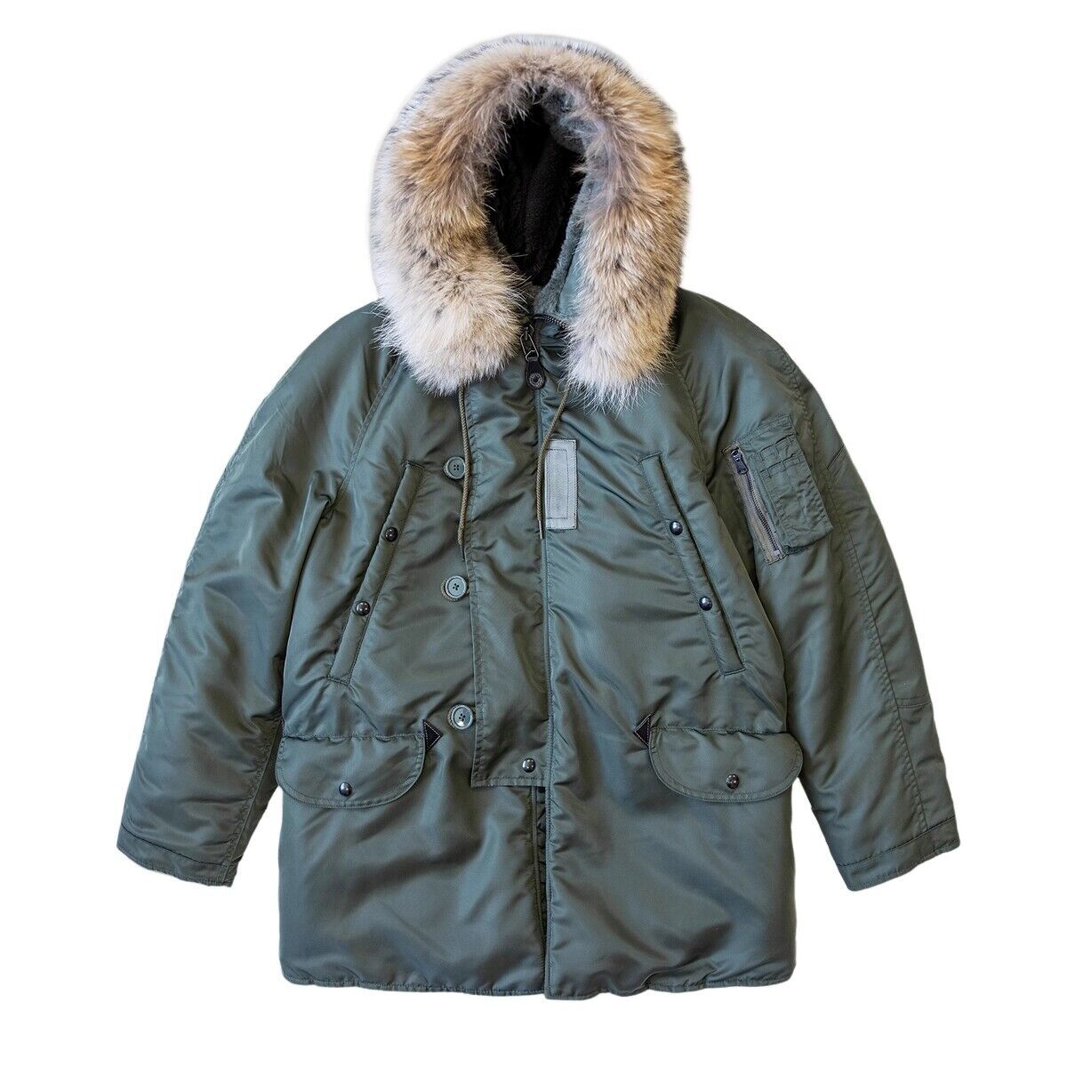 Red Tornado Winter Warm Waterproof Flight Jacket Hooded Men's Wool Coat ...