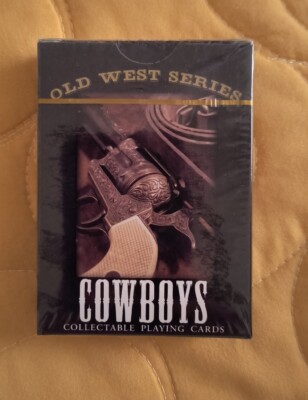 Old West Series COWBOYS Poker Style Playing Cards 52 Unique Color ...